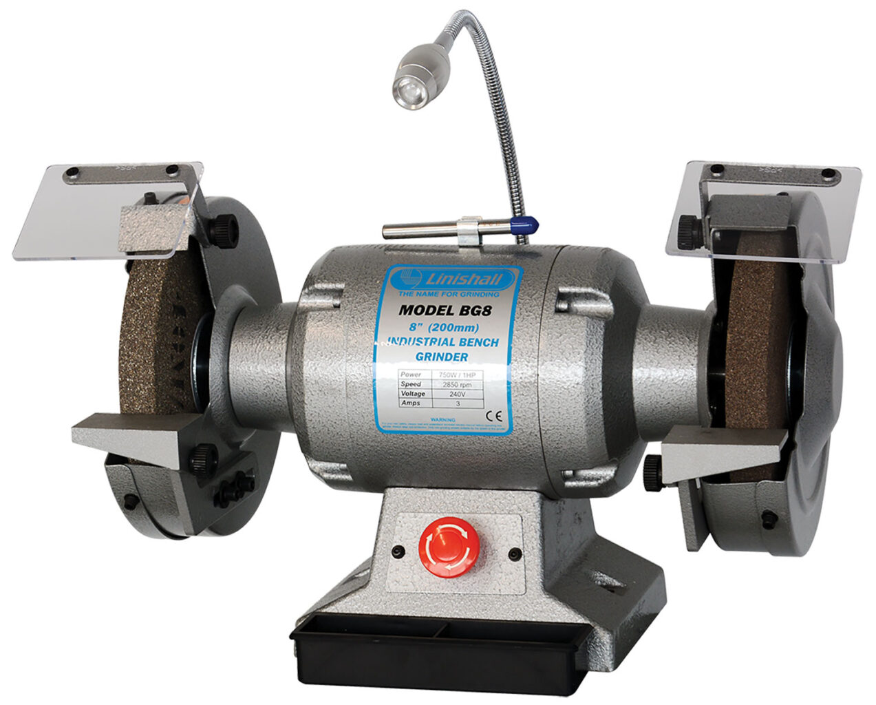 LINISHALL Heavy Duty Bench Grinder 8in (200mm) - Garrick Herbert