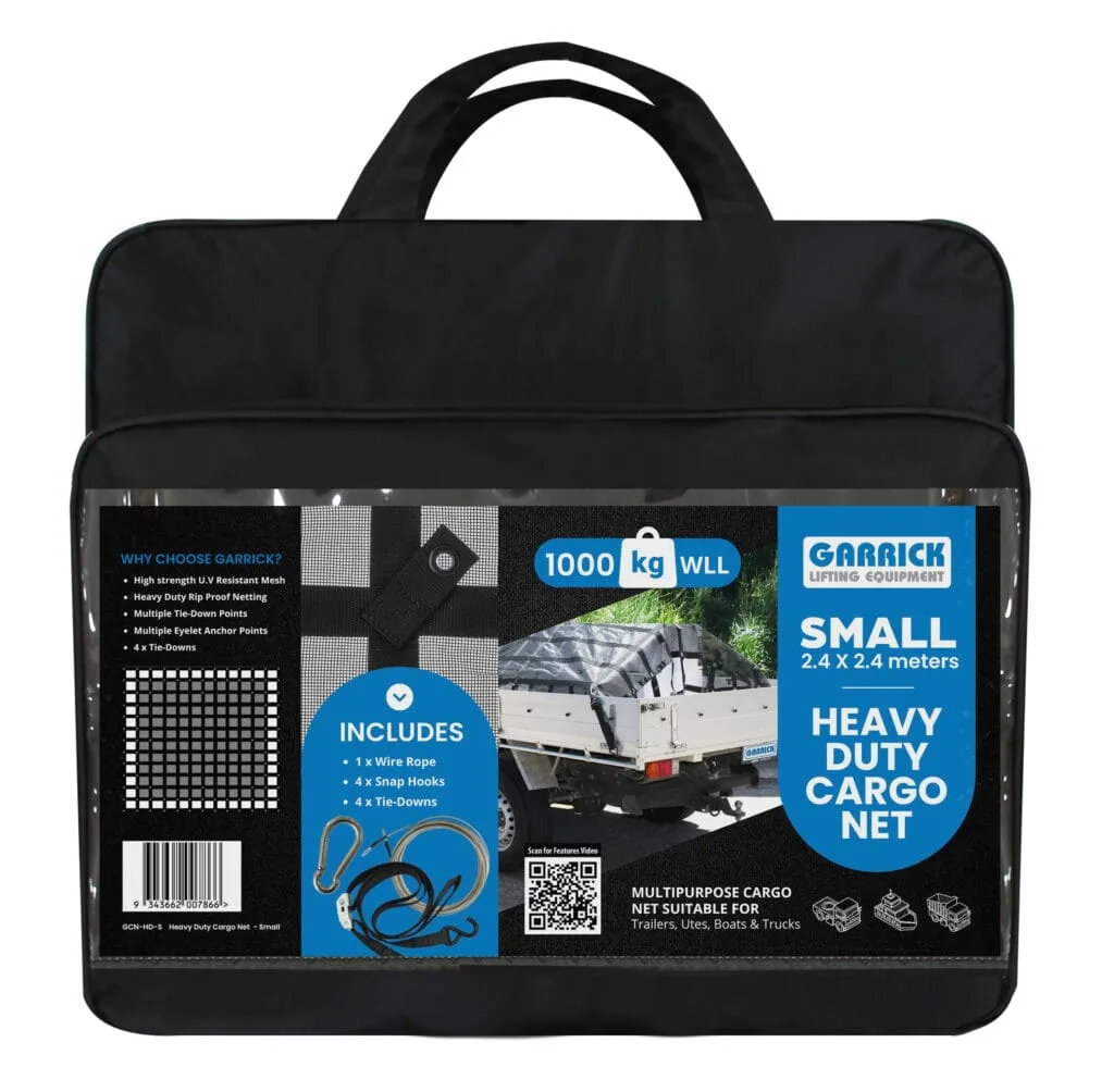 GARRICK Heavy Duty Cargo Net (1000kg rated) - Garrick Herbert